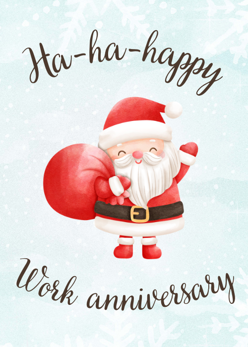 Work Anniversary Card